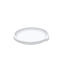 GoodCook Microwave Plates, Small, White, Set of 4
