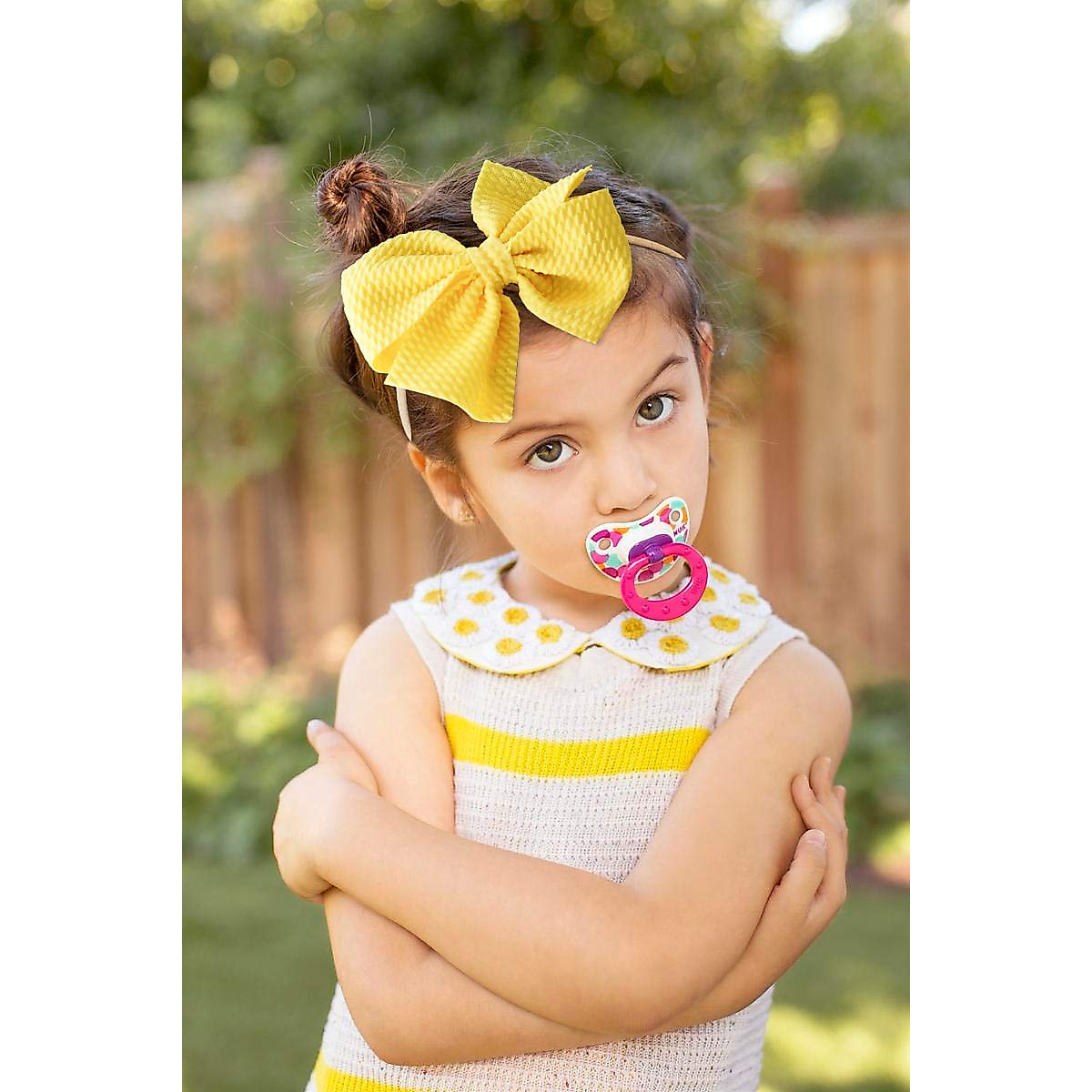 MEEDEE 20 Pack Nylon Headbands: Newborn Bows, Large Baby Bows, Photography Hair Accessories for Infants and Little Girls