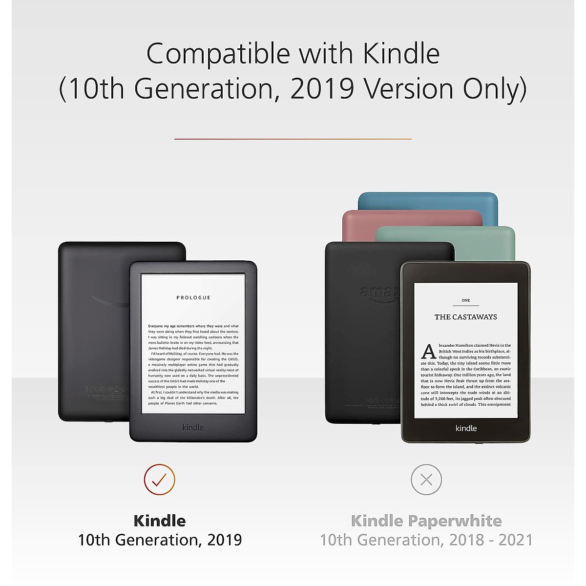 Made For Amazon Case, in Raspberry, with Screen Protector for Kindle 10th Generation - 2019 release