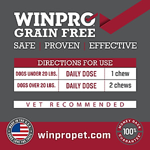 WINPRO Pet Health & Wellness Chews for Small Dogs, 60 Soft Chews, Plasma Powered, Grain Free Supplement for Small Dogs Providing Vitality and Immunity Support