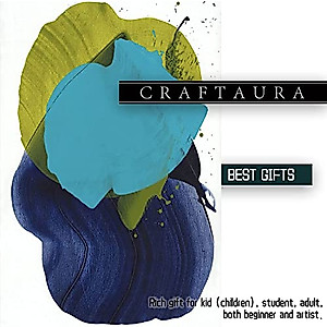 Acrylic Paint Set of 24 Expert Colors 12ml Tubes（0.4fl oz) and 3 Brushes.Non Toxic Pigment Paints for Artist,Hobby Painters & Kids.Ideal for Canvas Painting.