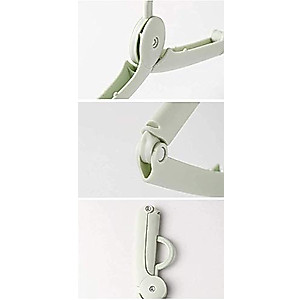 CHMHY 6 Pcs Folding Clothes Hangers, Travel Clothes Hanger Portable Folding Clothes Hangers and Save Space for Both Family and Travel Use