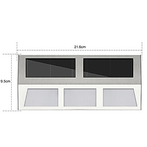 JJXX-BZ Outdoor Solar Light Solar Light Garden Light Outdoor Home Garden Villa Exterior Wall Street Light Waterproof Decorative Wall Light Outdoor Staircase Light for Courtyard Lighting