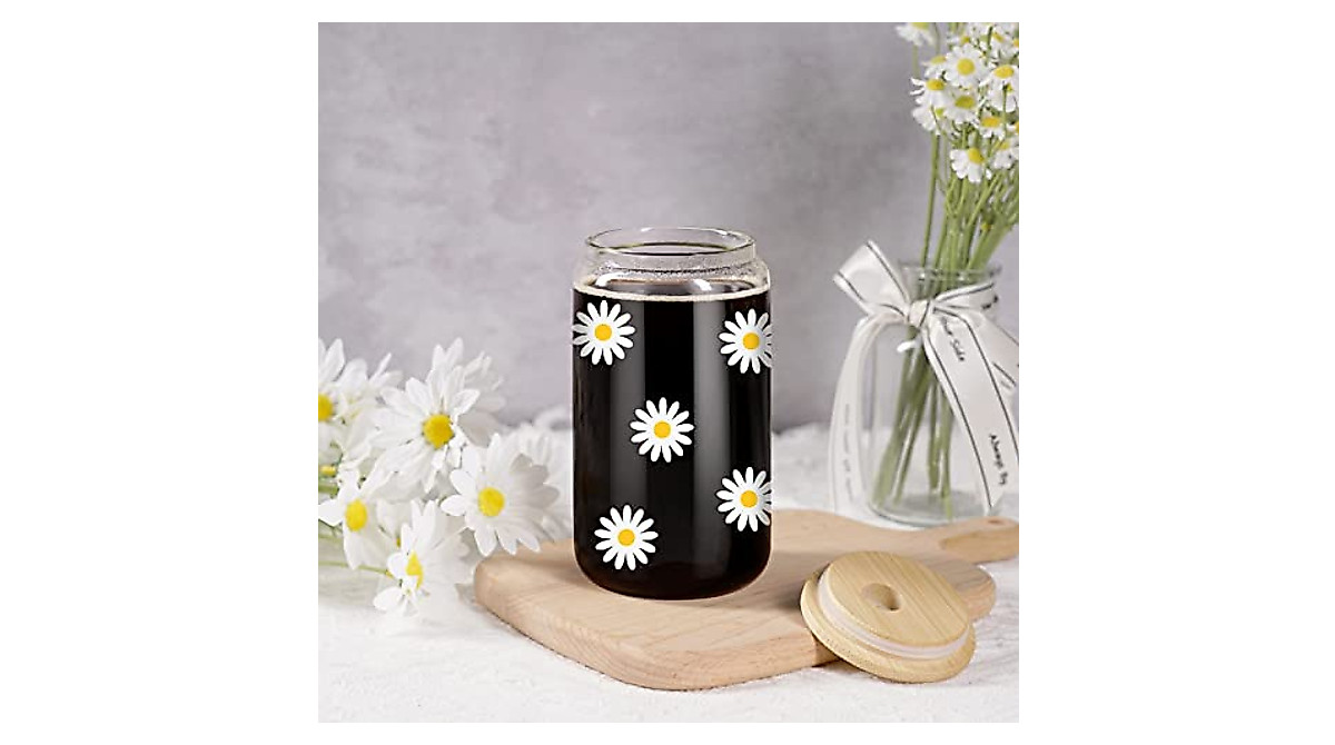 GSPY Daisy Aesthetic Cup - Perfect Gift for Coffee Lovers