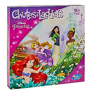 Hasbro Gaming Chutes and Ladders: Disney Princess Edition Board Game for Kids Ages 3 and Up, Preschool Game for 2-4 Players (Amazon Exclusive)