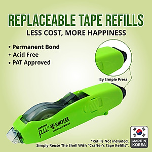 TAPE RUNNER Premium Double Sided Adhesive Tape Runners. Acid Free, PAT Approved. Perfect for Scrapbooking & Bullet Journal (Retractable (315 inches per Cartridge), 5 Cartridges)