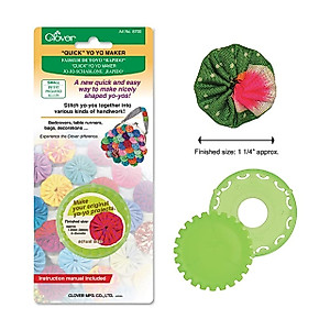 Bundle of Two (2) Quick Yo-Yo Makers: Small (Makes 1.25" yo-yos) and Extra Large (Makes 2-3/8" yo-yos)