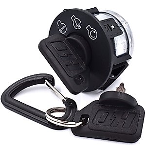 HD Switch Starter Ignition Key Switch Replaces Toro 110-6764 w/ 2 Keys & Carabiner