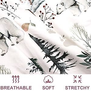 Crib Sheet Animals Fitted Standard Crib or Toddler Bed Soft Crib Sheet for Baby Boy Girl Woodland, 52' x 28' x 9' White