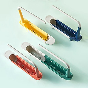 CCYT Updated Telescopic Sink Storage Rack Adjustable Length Telescopic Sink Holder, Sink Telescopic Rack for Home