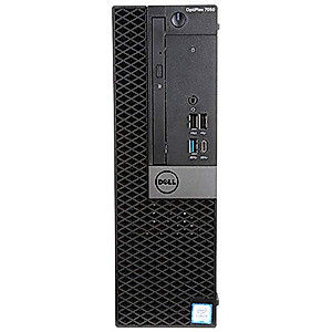 Dell Optiplex 7050 Small Form Desktop, Intel Quad Core i7 6700 3.4Ghz, 16GB DDR4, 1TB SSD Hard Drive, USB Type C, DVD-RW, HDMI, Windows 10 Pro (Renewed)
