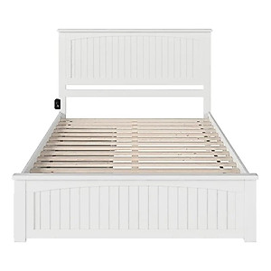 Leo & Lacey Urban Queen Storage Platform Bed in White