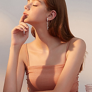 NEWITIN 16 Pairs Clip On Earrings for Women Dangle Drop Earrings Multiple Cute Earrings Charming Fashion Earrings Non Piercing Clip on Earrings for Women