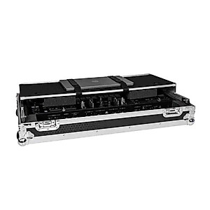 Headliner Flight Case Compatible with Pioneer DJ DDJ-REV7 with Laptop Platform & Wheels