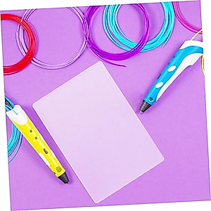 NUOBESTY 10pcs Copying Board 3D Printing Pen Mat Drawing Tool Transparent Drawing Board Drawing Board for 3D Printing Pen Painting Mat Basic Template 3D Drawing Paper Templates Plastic