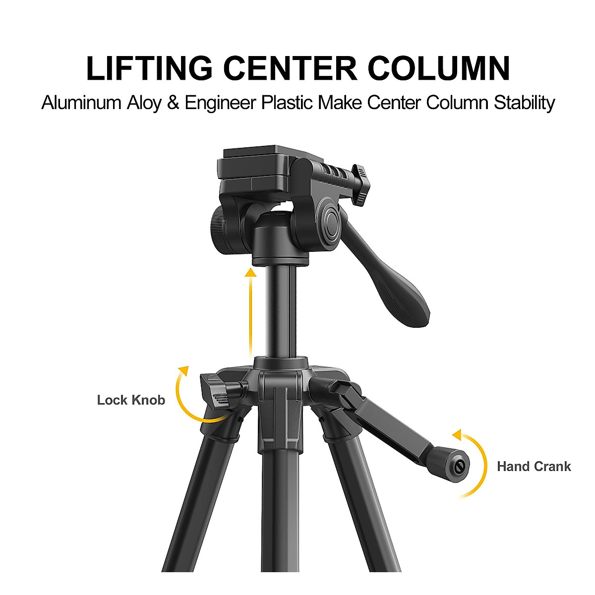 RALENO 60-Inch Tripod for Camera, Photography Video Tripod with Holder & Bag, Compact Lightweight Tripod for iPhone