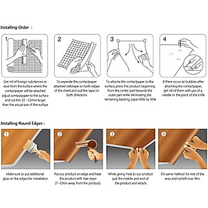 HOYOYO 17.8 x 78 Inches Self-Adhesive Shelf Liner, Self-Adhesive Shelf Liner Dresser Drawer Paper Wall Sticket Home Decoration White Black