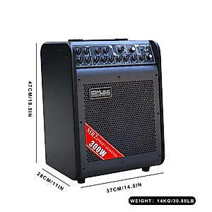 COOLMUSIC MR2 Street Monster 6-Channel 300-Watt Battery Powered Amplifier
