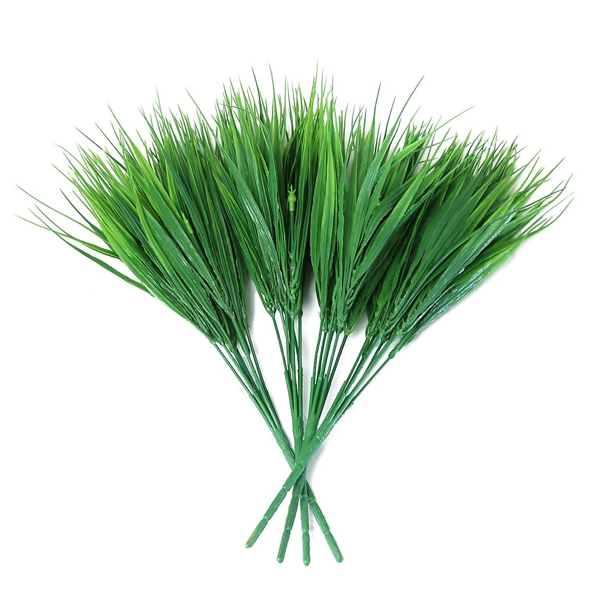 JUYO VONSAN® Faux Grass Plant Artificial Plants 8pcs Artificial Plastic Wheat Grass for Indoor Outside Home Garden Office Decoration (8)