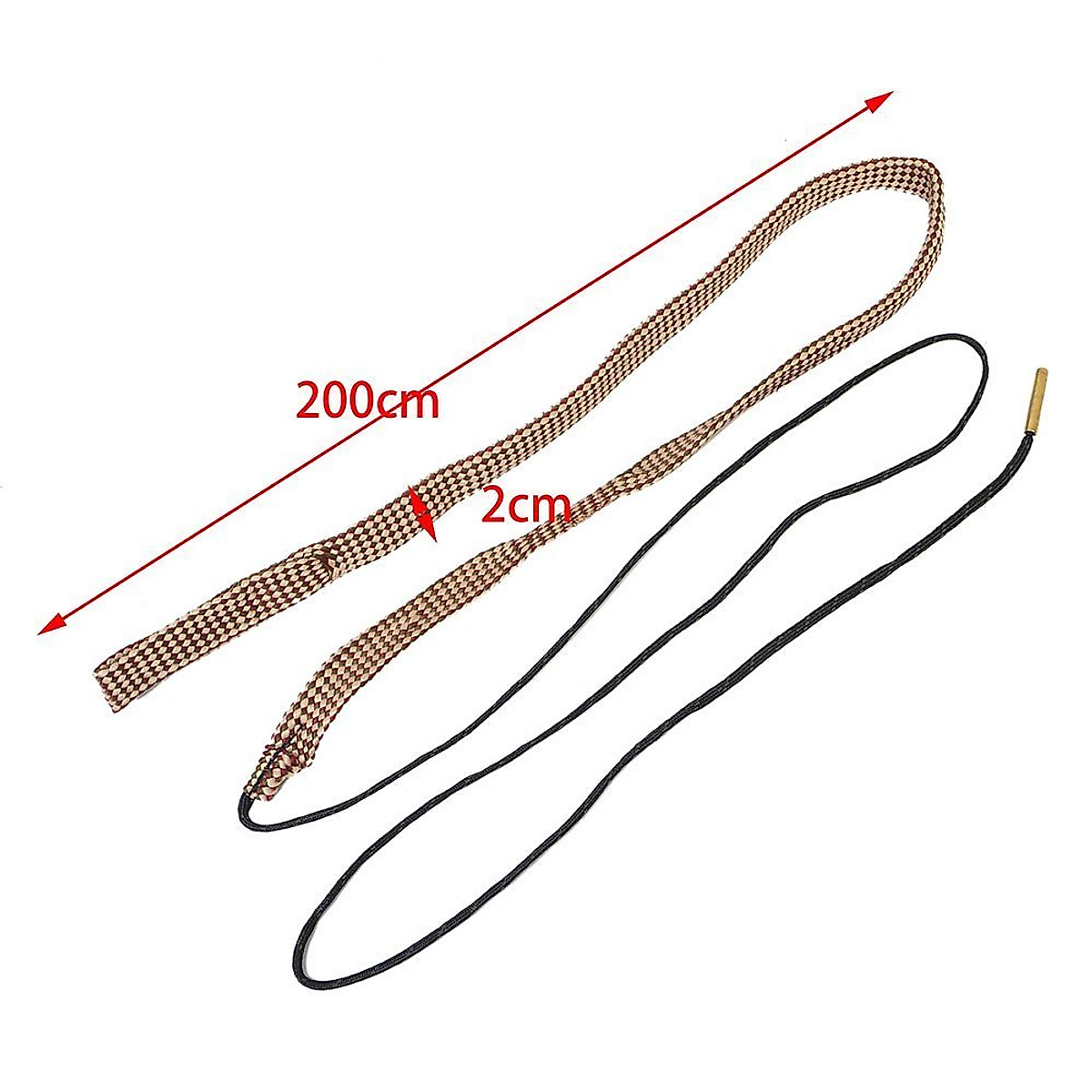 Aimee_JL New Bore Cleaner .270 Cal .280 .284 & 7mm Cal Gun Barrel Cleaning Rope Rifle/Pistol/Shotgun Brass Brush Cleaning Cord
