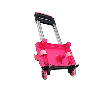 Backpack Hand Truck YUB Wheeled Cart Trolley Hand Aluminium Alloy Folding Trolley Cart for Schoolbag