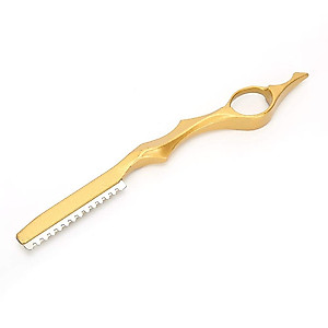 Hair Thinning Knife, Portable Stainless Steel Bangs Hair Trimming Knife Thinning Cutting Shaver Shaving Grooming Remover Hair Removal Tool for Men and Women (#1)