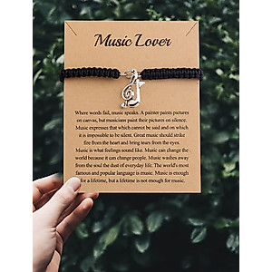 TIIMG Music Lovers Gift for Music Teacher Student Musicians Jewelry Inspirational Gift (Music Lover card)