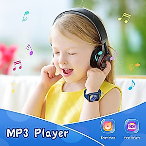 Sedzofan Smart Watch for Kids with 24 Puzzle Games HD Touch Screen Camera Video Music Player Pedometer Alarm Clock Flashlight 12/24 hr Kids Watches Gift for 4-12 Year Old Boys Girls Toys for Kids