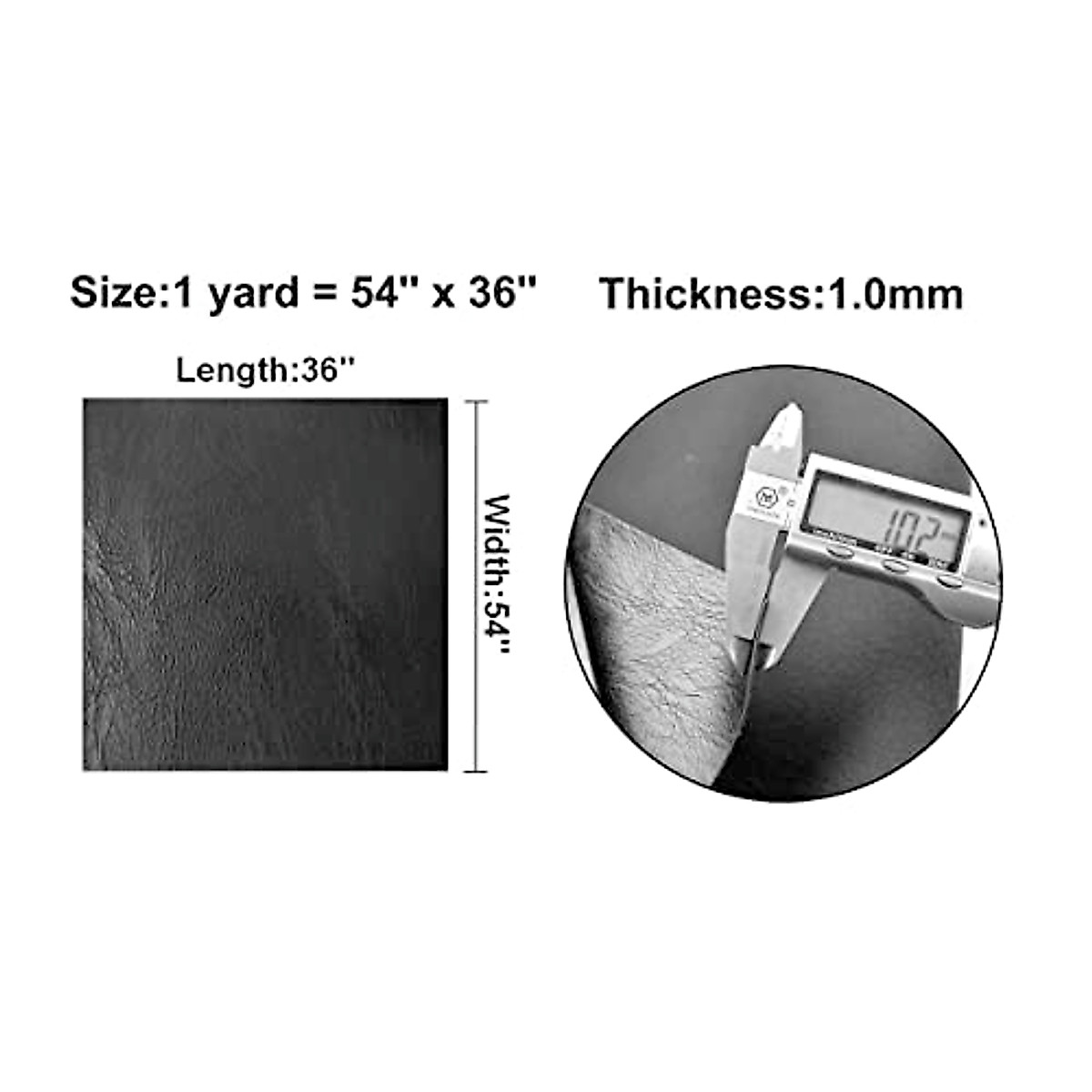 Soft Faux Leather Fabric Fake Leather Fabric by The Yard Black Upholstery Vinyl for Sofa Bags Chairs Car Seats DIY Crafts