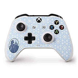 Skinit Decal Gaming Skin Compatible with Xbox One S Controller - Officially Licensed Disney Elsa Silhouette Design