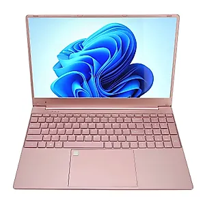 GOWENIC 15.6 Inch Laptop, HD IPS Laptop with Intel Celeron N5095 Quad Core Processor, Backlit Keyboard, Touchpad, 16GB RAM and 256G SSD, Mini HDMI, Bluetooth for Windows 10 (16+256G US Plug)