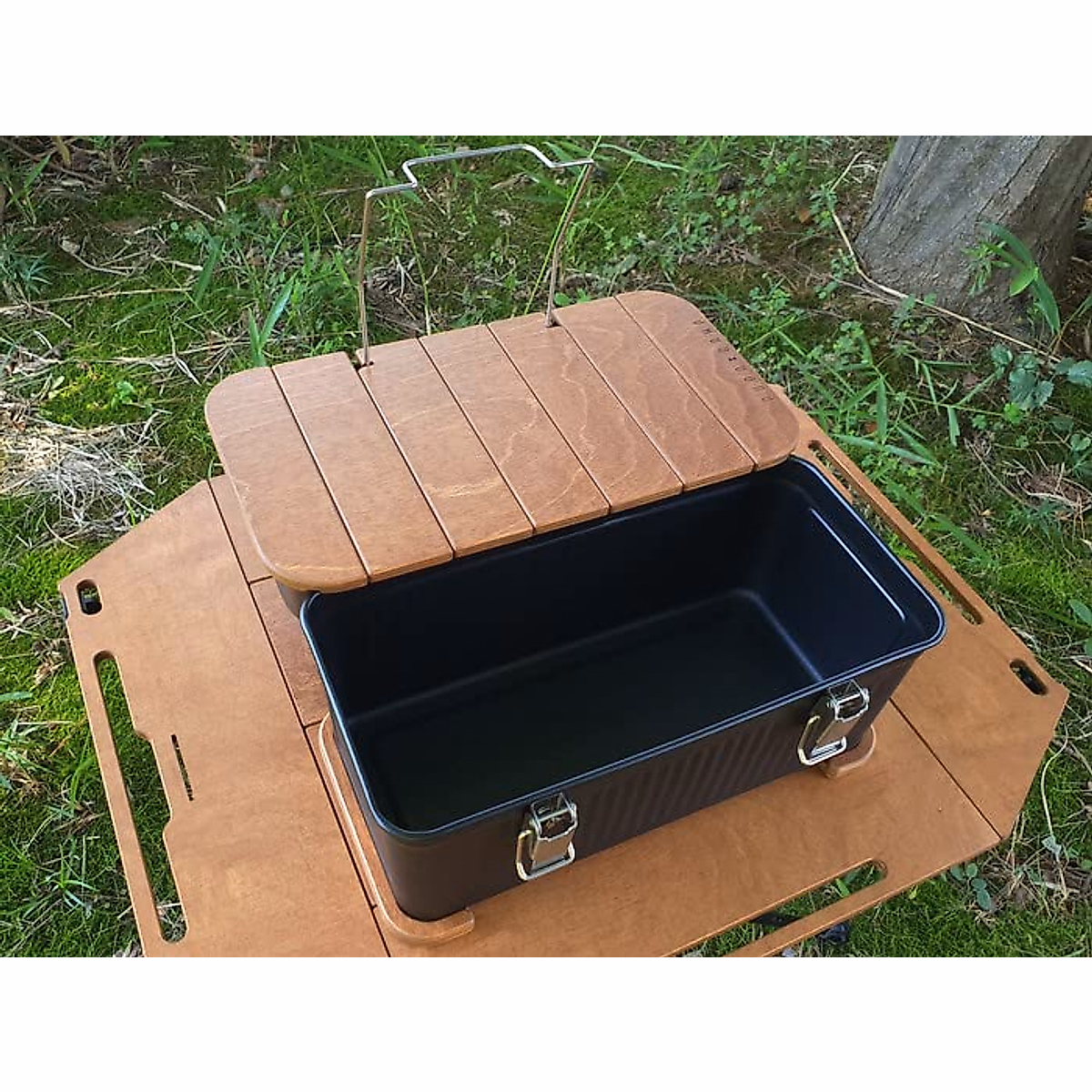 COFFNIC Stanley Lunch Box Handmade Wood Table Top(9.4L)
