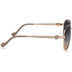 Jessica Simpson Women's J5702 Elegant Metal Aviator Pilot Sunglasses with UV400 Protection- Glamorous Lightweight Sunglasses for Women, 61mm