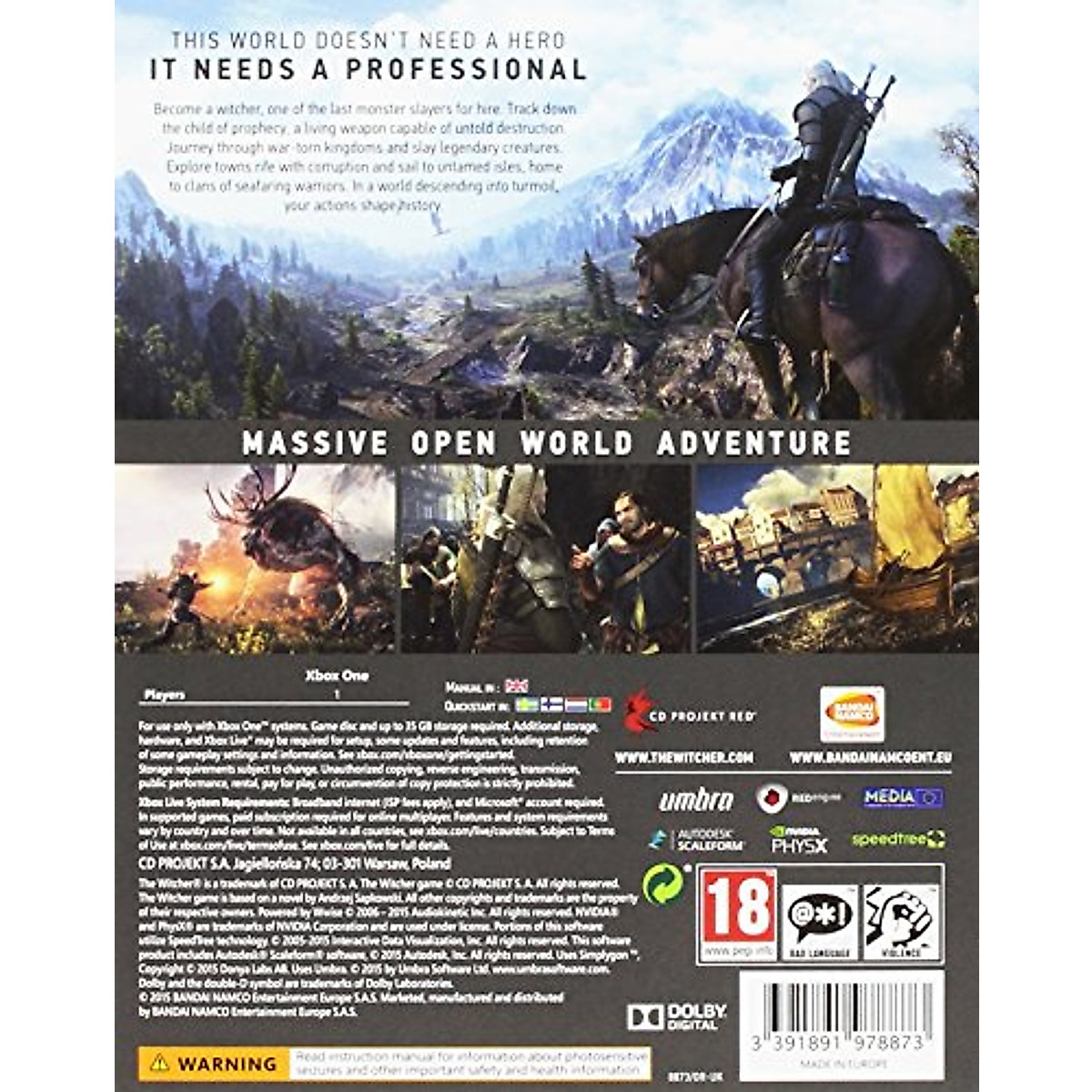 The Witcher 3: Wild Hunt (Xbox One)