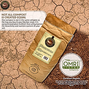 Charlie's Vegan Compost - Concentrated Organic Gardening Vegan Cruelty Free Plant Soil Amendment Dirt Booster - Indoor or Outdoor Garden Farming, Increase Yield in Vegetables, Plants - 10 Lb