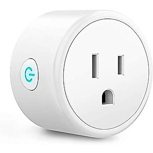 Smart Plug Compatible with Alexa, Google Assistant, IFTTT for Voice Control, Mini Smart Outlet Home Automation Modules, No Hub Required, Supports 2.4GHz Network Only,