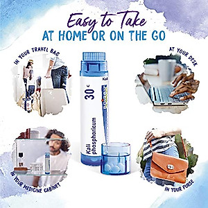 Boiron Kali Phosphoricum 30C Homeopathic Medicine for Headaches, Sleeplessness, Mental Fatigue, and Concentration Difficulties - 3 Count (240 Pellets)