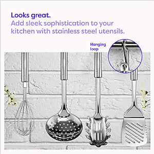 Klee Stainless Steel Complete Kitchen Utensil Set - 29 Pieces Heat Resistant, Plastic Free, Non-Toxic, Food Safe Kitchen Essentials for Home, School, Business and Camping Use