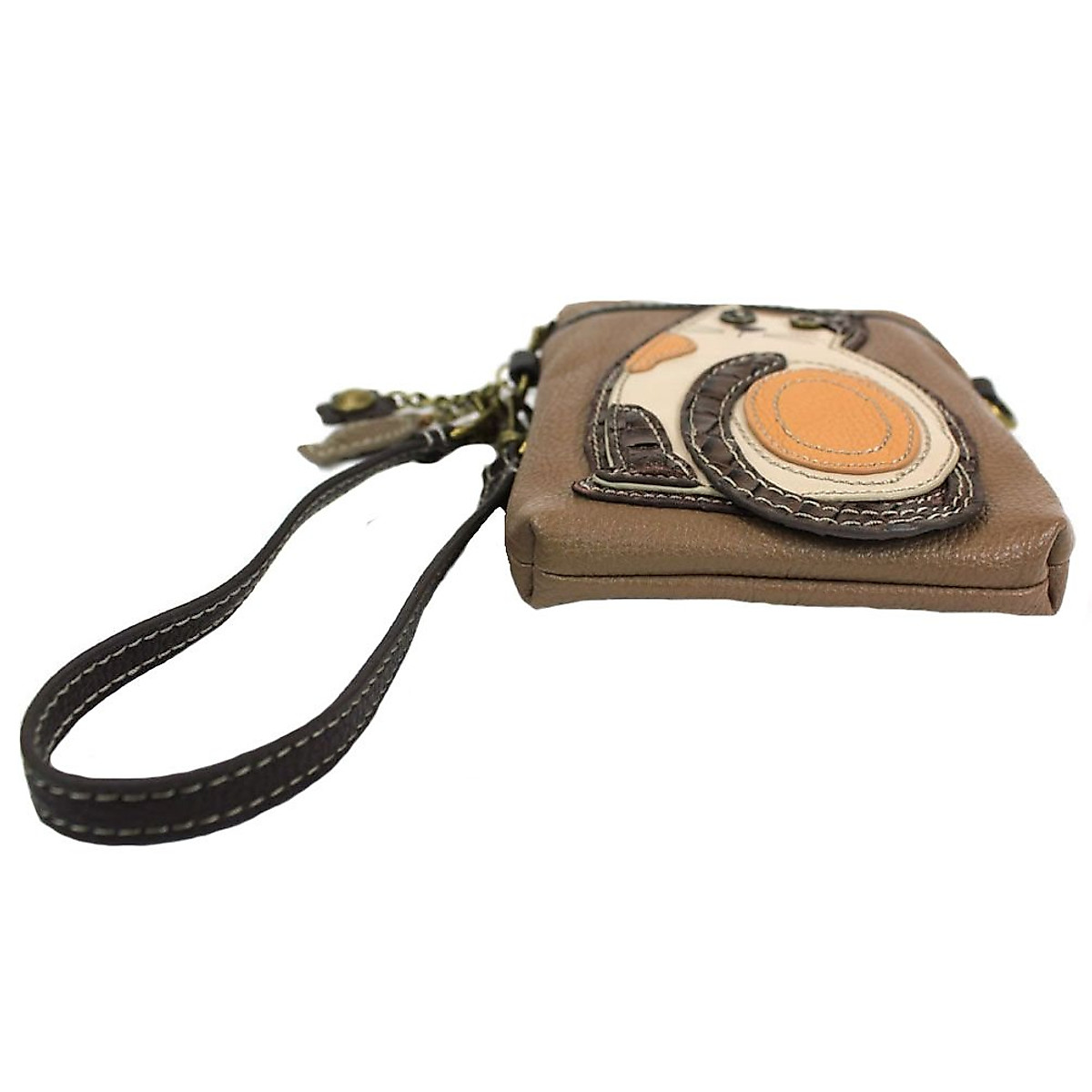 Chala Cat Cellphone Crossbody Handbag - Convertable Strap, Cat Lovers Gift (Brown)