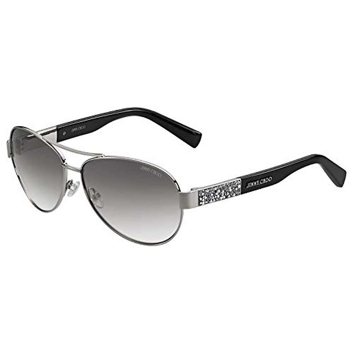 Jimmy Choo Women's Baba/S Palladium/Grey Mirror Silver