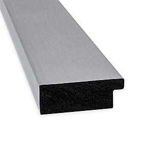 Amanti Art Silver Bathroom Mirror for Over Sink, 28x40 Brushed Nickel Rectangle Vanity Mirror, Large Modern Contemporary Frame, Hangs Horizonally and Vertically, Bathroom Wall Decor, Beveled Edge