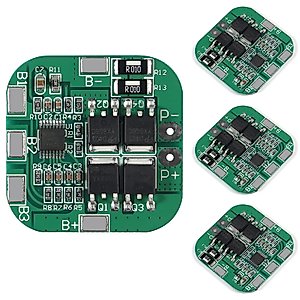 MELIFE 4PCS 4S 20A 14.8V Lithium for 18650 Battery BMS PCM Protection PCB Board Module 16.8V with Overcharge Over Discharge Short Circuit Protection
