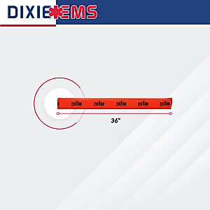 Dixie EMS Padded Wood Splint with Vinyl Casing for Fractured Limbs, Full Arms, Legs, Waterproof Medical Splints for First Aid, Sports and Emergency Support, Orange - 36 Inch