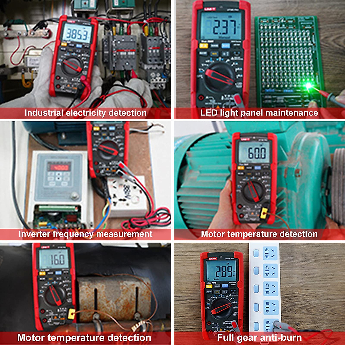 UNI-T UT18B Pro 1000V Digital True RMS Multimeter Handheld AC DC Voltage Tester Frequency Capacitance Meter
