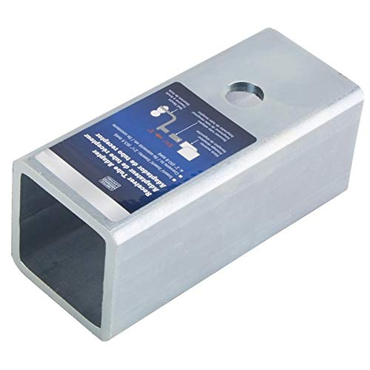 Edward Tools Trailer Hitch Reducer Sleeve 2.5” to 2” - Insert Tow Hitch Adapter to Convert Hitch from 2.5” to 2” - Heavy Duty Steel Tube Construction - for Truck or Trailer