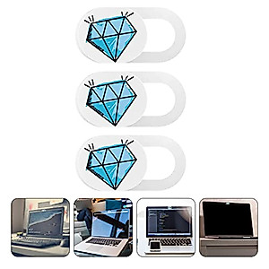 SOLUSTRE Computer Camera Computers Laptops 6 pcs Laptop Webcam Webcam Cover Sticker Blocker for Laptop Webcam Metal Camera Cover Slide Cover Webcam Privacy White Slides Pc Camera