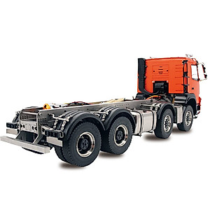 Jdm-161 1/14 8X8 Rc Hydraulic Dumper Truck Model with Motor Esc Servo Radio Controller Differential Lock