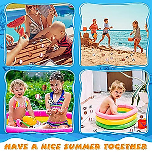 Leyndo 24 Pcs 2 Inch Water Pool Balls Toys Summer Soft Bomb Ball Sport Theme Absorbent Ball for Pool Swimming Beach Soaking Game Kids Party Activities, Baseball Football Soccer Beach Ball