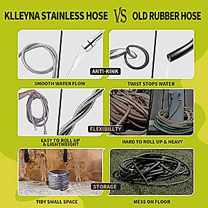 Garden Hose to Utility Sink Faucet - 20ft Extension Water Pipe Indoor/Outdoor Watering Plants Pet Dog Rinsing, Lightweight Shower Hose Extra Long for Handheld, Bathroom/Tub/Yard Cleaning, Car Washing