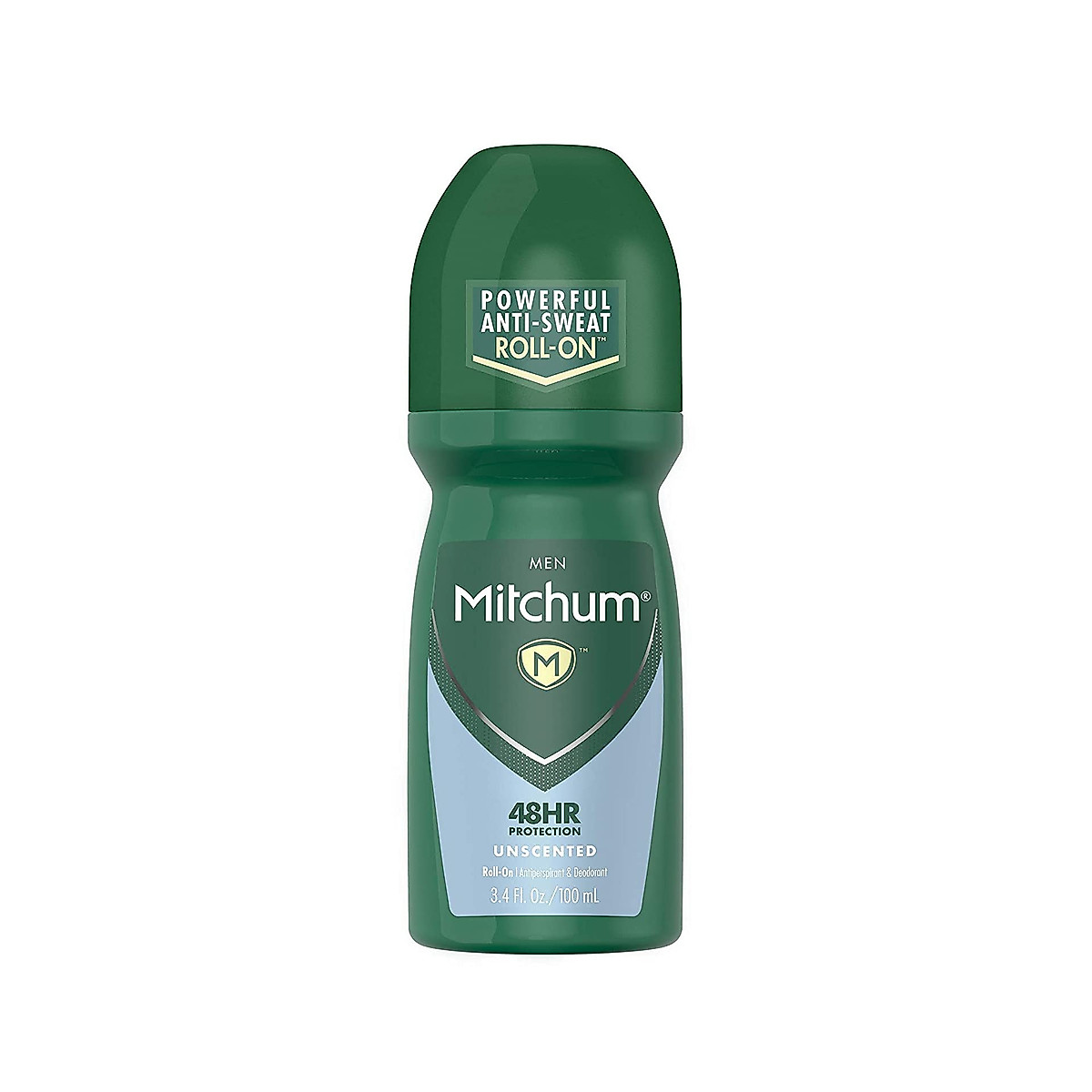 Mitchum Invisible Anti-Perspirant & Deodorant Roll-On, Unscented 3.4 oz (Pack of 4)